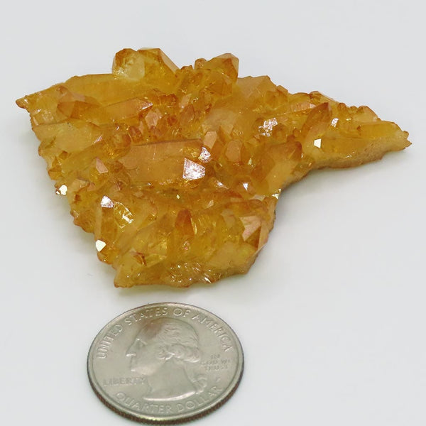 Sunrise Aura Quartz Crystal Plate Cluster from Arkansas – Blue Moon ...