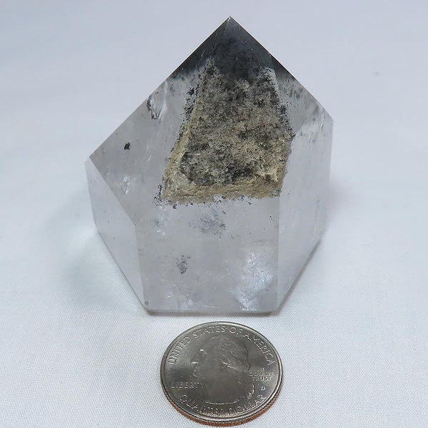 Polished Quartz Crystal Phantom Point from Brazil with Rainbow – Blue ...