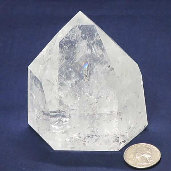 Polished Quartz Crystal Point with Rainbows from Brazil – Blue Moon ...