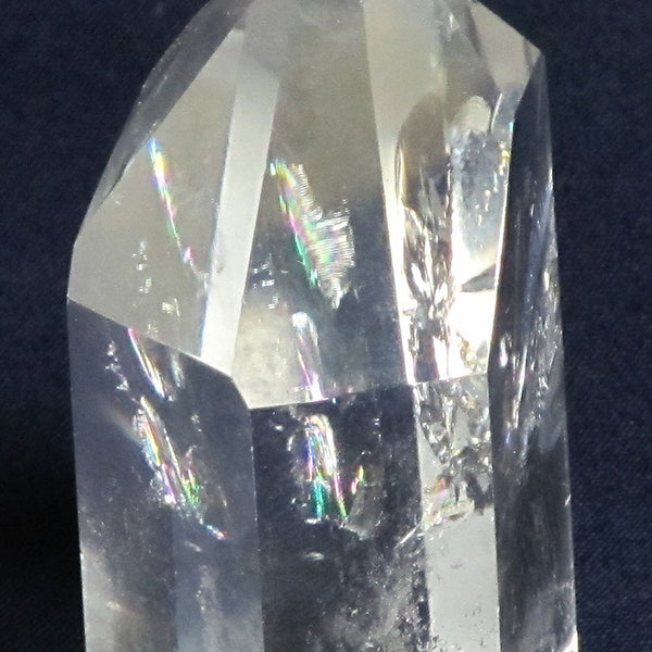 Polished Quartz Crystal Point with Rainbow – Blue Moon Crystals & Jewelry